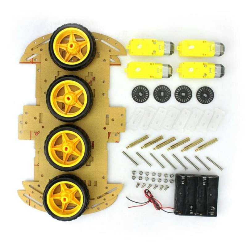 Promo 4wd smart robot car chassis arduino encoder battery box DIY ...