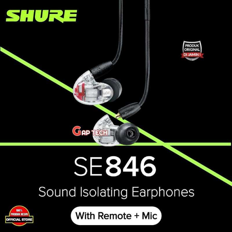 Jual Shure SE846 / SE 846 Flagship Wired Sound Isolating Earphones iem ...