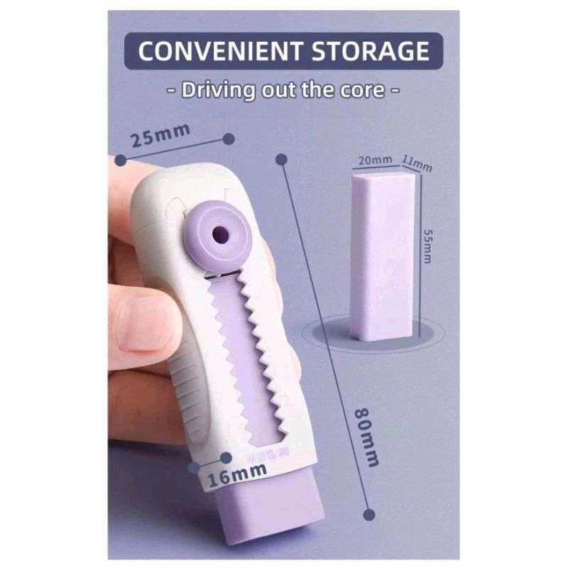 Jual M&g sliding eraser push pull mechanism penghapus pensil tarik ...