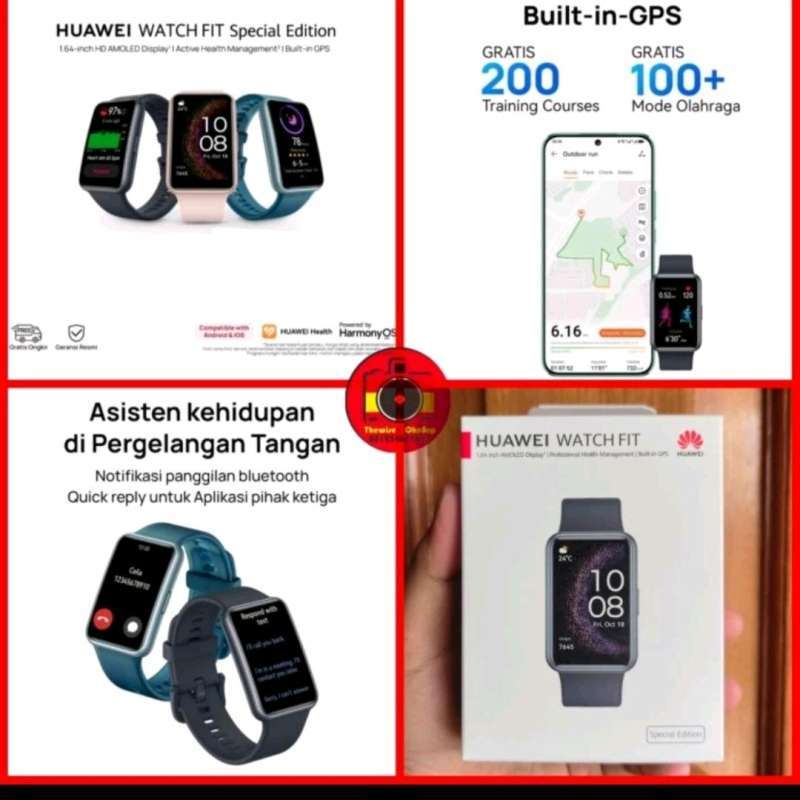 Jual HUAWEI WATCH FIT SE Amoled GPS Special Edition Smartwatch 1.64 HD ...