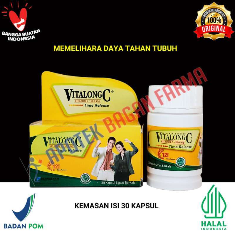 Jual VITALONG C BOTOL ISI 30 KAPSUL - Multivitamin Daya Tahan Tubuh di ...