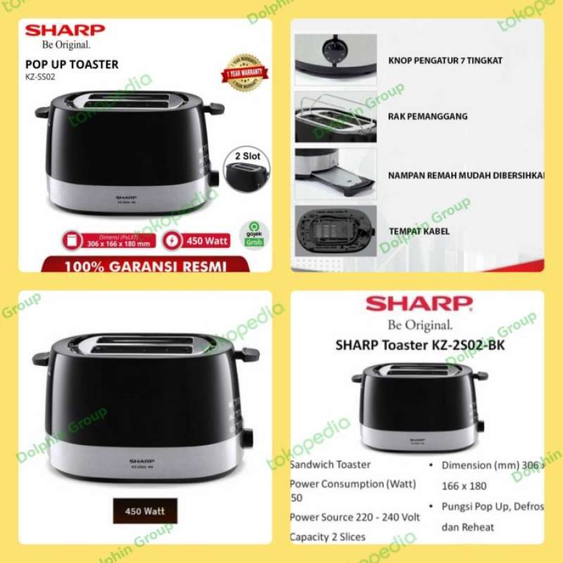 Jual Mesin Toaster Sharp Kz.2s02 Garansi Resmi Di Seller Alaric Stars - Wijaya Kusuma, Kota ...