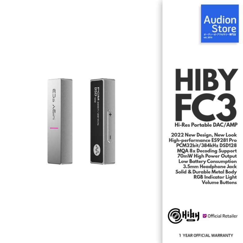 Promo HIBY FC3/FC 3 ES9281PRO PCM/DSD/MQA 3.5mm USB Type-C Portable DAC/AMP Diskon 23% di Seller ...