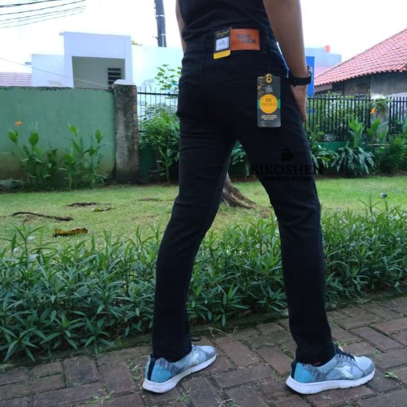 Promo Celana Panjang Soft Jeans Hitam Pria Original Tony Jack - Hitam ...