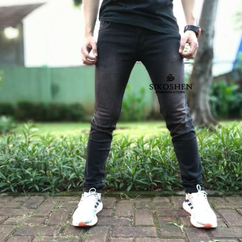 Promo Celana Panjang Soft Jeans Hitam Pria Original TONY JACK - Hitam ...