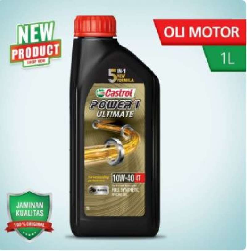 Promo Oli Mesin Motor Castrol POWER1 Ultimate 4T 10W-40 Kemasan 1L ...