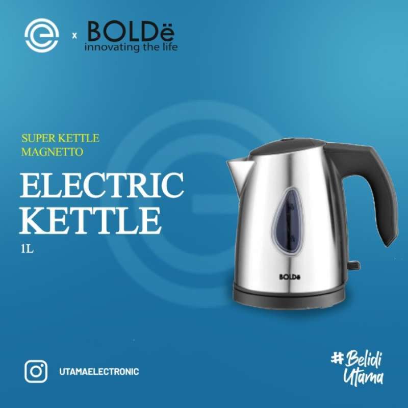 Promo Terbaik Bolde Teko Listrik Stainless 1 Liter - Super Kettle ...