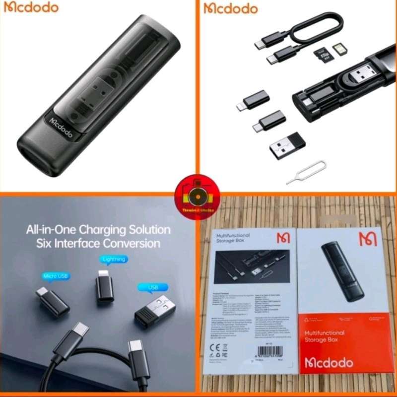 Jual Mcdodo Wf-1720 Kabel C To C To Ip Adapter All-in-one ...