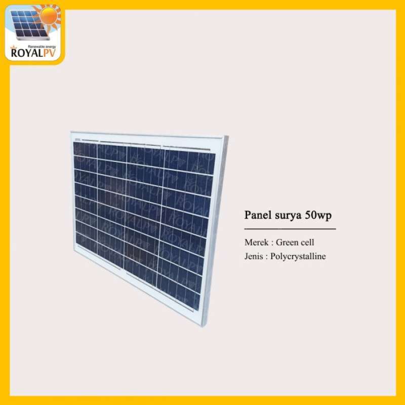 Promo SOLAR PANEL SURYA 50WP POLY 12V, SOLAR CELL 50WP - SELERA_KITA ...