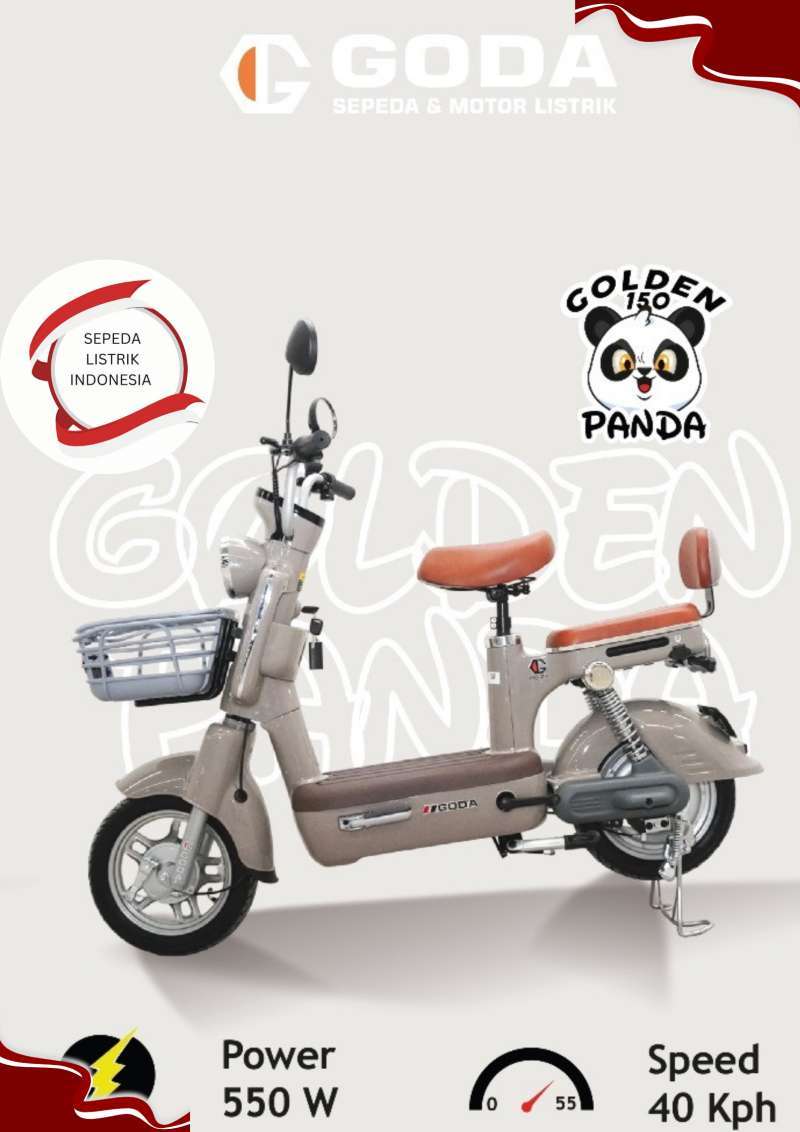 Promo Sepeda Listrik Goda Golden 150 Panda 48v / 12ah Diskon 6% Di ...