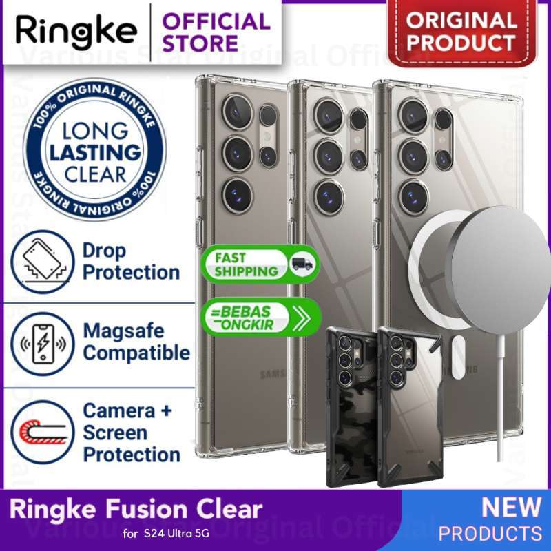 Promo Original Case Samsung Galaxy S24 Ultra 5g 2024 Ringke Fusion X