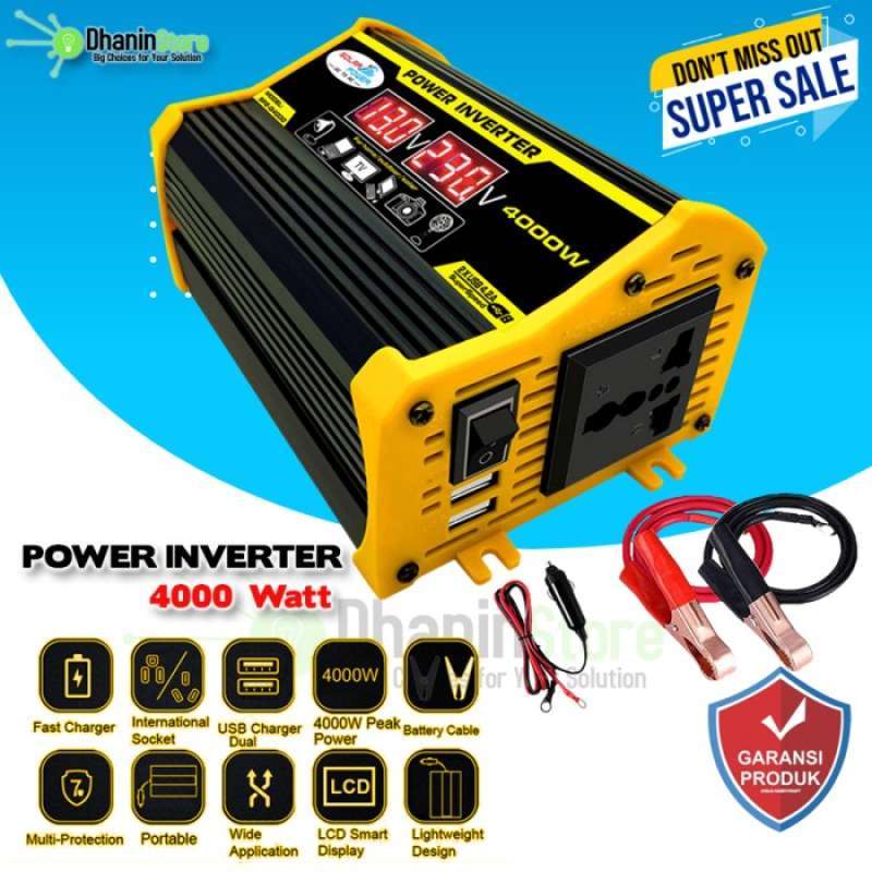 Promo Power Inverter Dc Ke Ac Mobil Converter Dc To Ac 4000 Watt Msw ...
