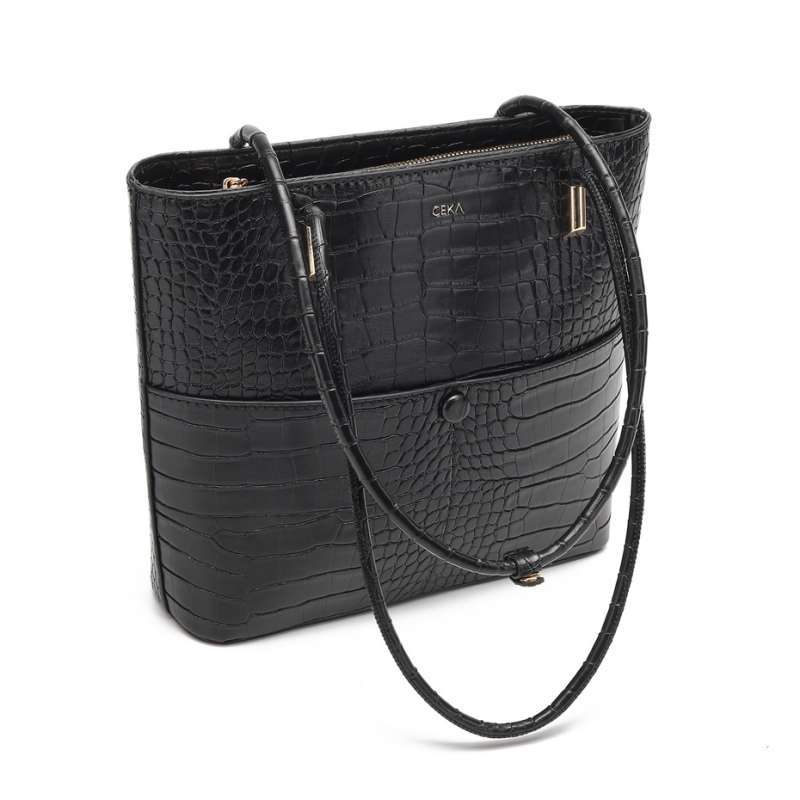 Jual Totebag Wanita Import Shoulder Bag Croco Terbaru Tas Kantor Kerja ...