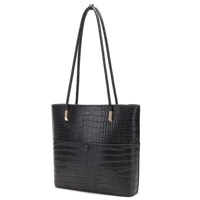 Jual Totebag Wanita Import Shoulder Bag Croco Terbaru Tas Kantor Kerja ...