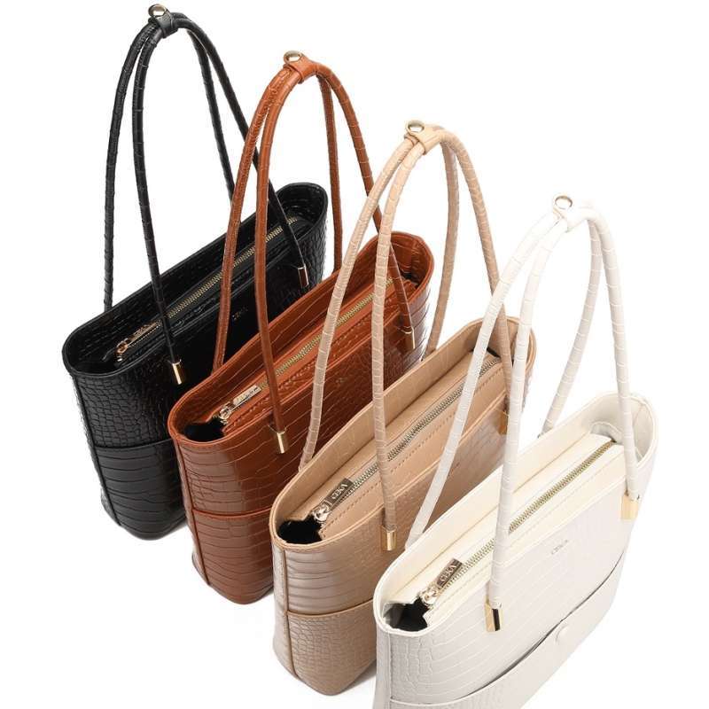 Jual Totebag Wanita Import Shoulder Bag Croco Terbaru Tas Kantor Kerja ...