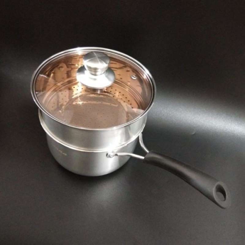 Promo New Milkpan + Steamer 20 Cm Vienna / Panci + Pengukus Vienna ...
