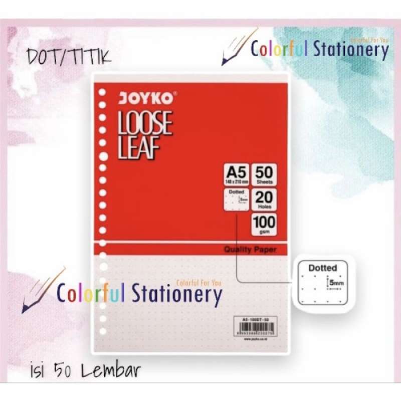 Jual Loose Leaf / Kertas Binder DOT / TITIK Joyko A5 - Isi 50 Lembar di Seller Grand Pasaraya ...