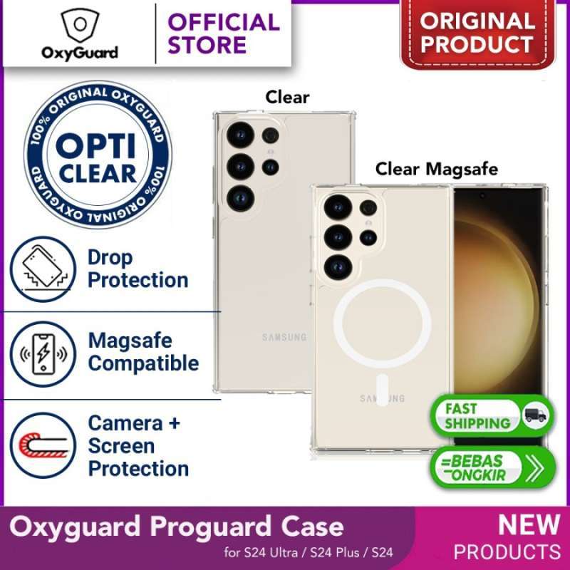 Jual Case Samsung Galaxy S24 Ultra Plus Oxyguard Proguard Magsafe Casing - Clear Magsafe S24 di ...