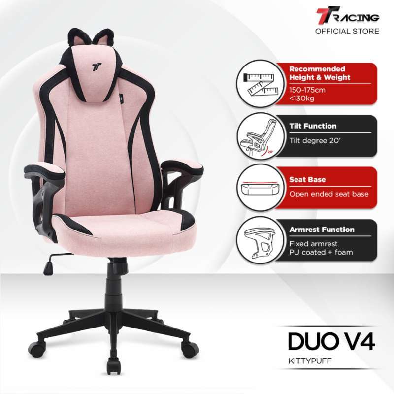 Promo Ttracing Duo V4 Air Threads Fabric Gaming Chair Kursi Gaming ...