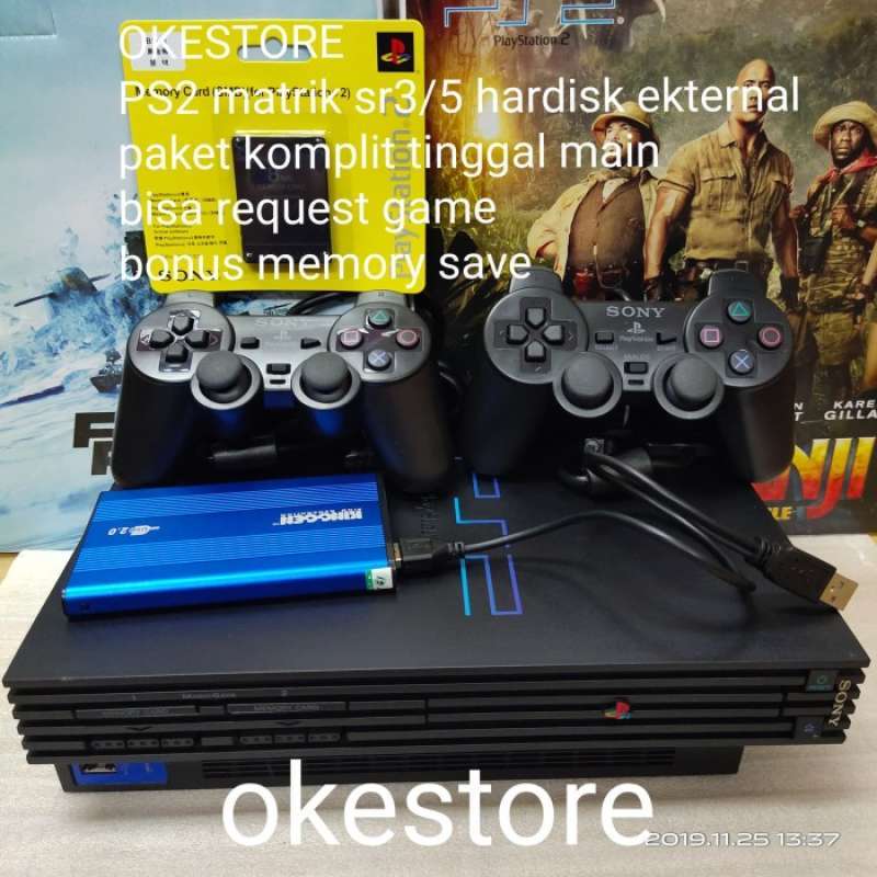 Promo SONY PLAYSTATION 2 / PS2 FAT MATRIK (JAPAN) HDD 40GB FULL GAME TERBARU - MARKMARKET - Hdd ...