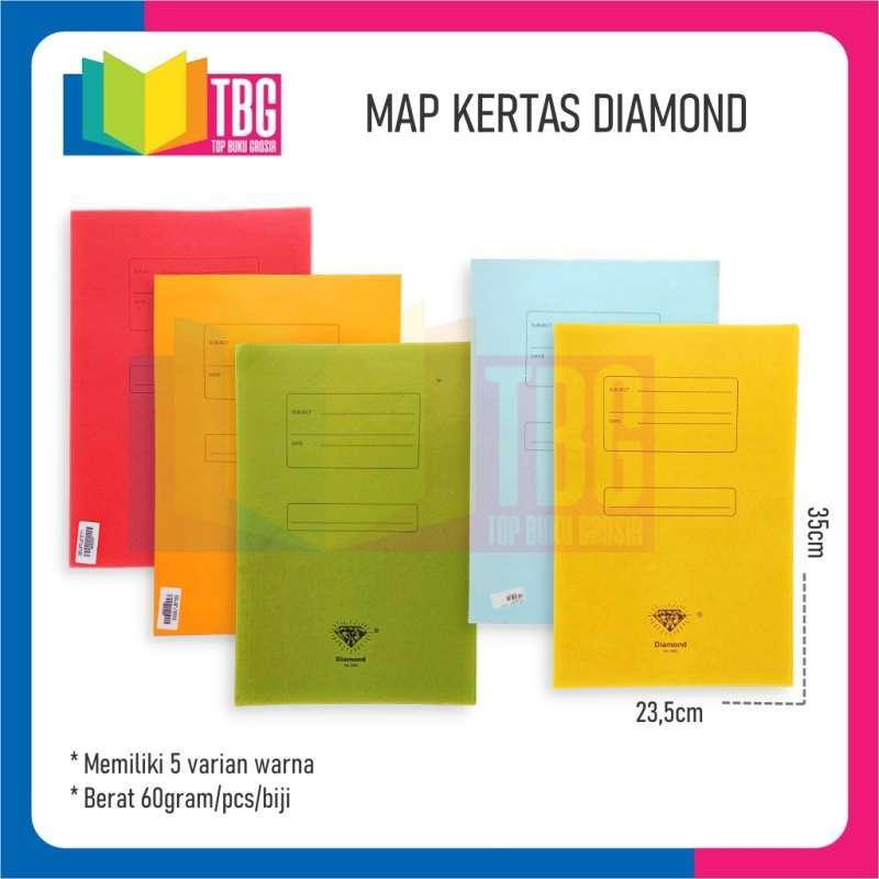 Jual 10 Pcs Map Kertas Diamond / Stopmap Dokumen Di Seller Thebest ...