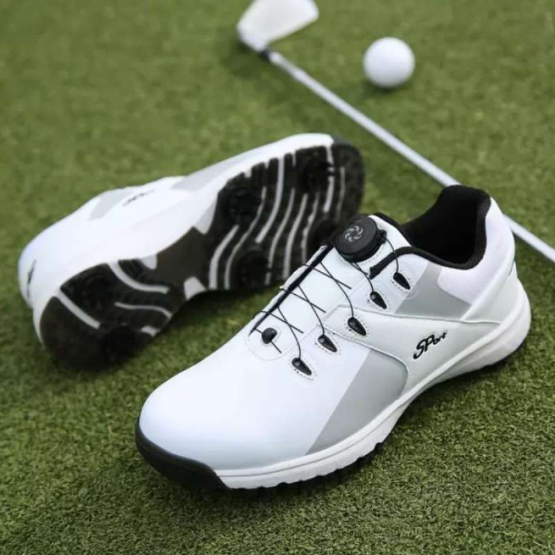 Promo Sepatu Golf Tali BOA Golf Shoes White 8005 Diskon 23% di Seller ...