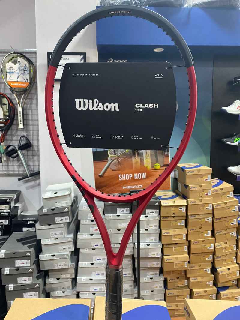 Jual Raket Tenis Wilson Clash 100 V2.0 Black/Red [280 G / 100 Inc] di ...