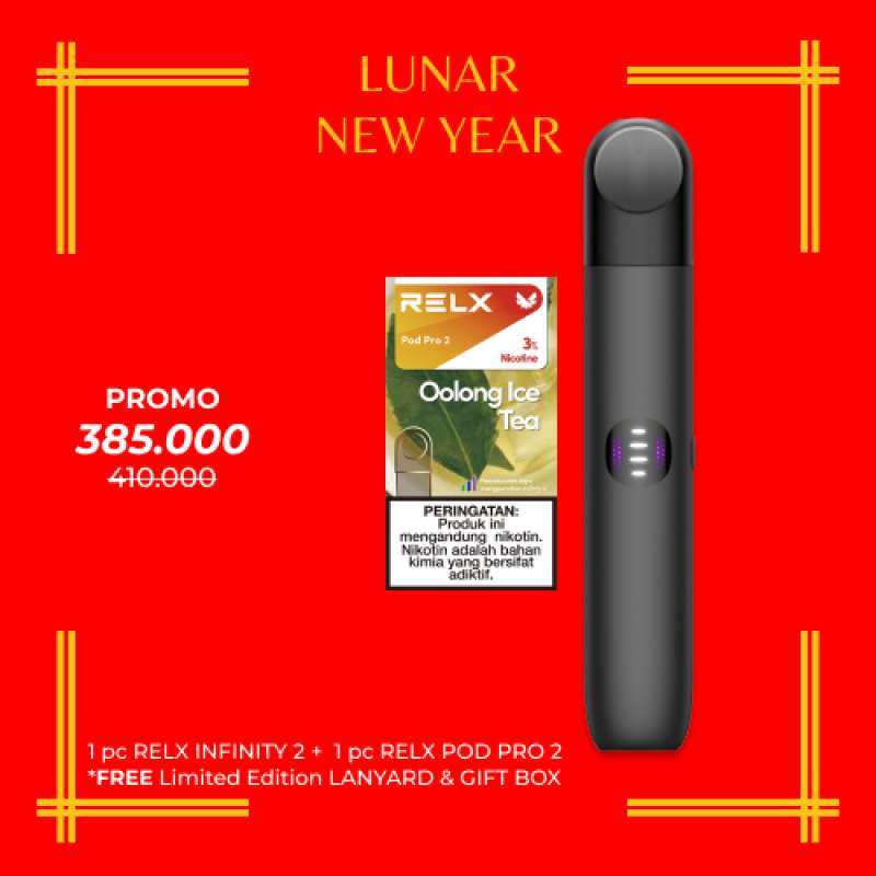 Jual RELX Bundle Infinity 2 Obsidian Black Device and Pods - Lychee ...