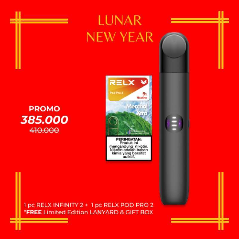 Jual RELX Bundle Infinity 2 Obsidian Black Device and Pods - Menthol ...