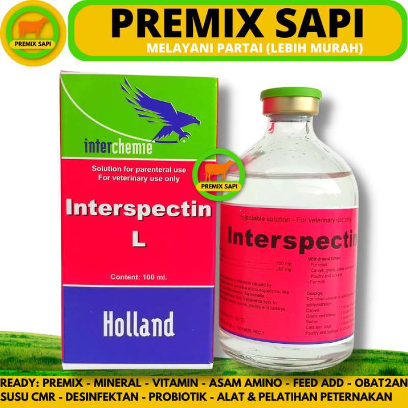 Promo INTERSPECTIN L 100ml ORIGINAL - Obat Antibiotik Hewan Diskon 23% ...