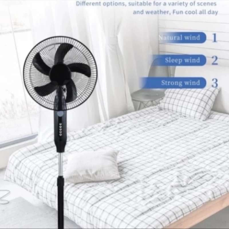 Promo Panel Surya Kipas Angin Solar 0 Listrik Tenaga Matahari Diskon 23 ...