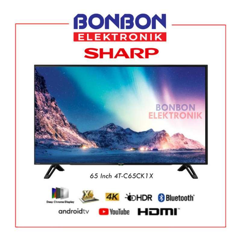 Jual Sharp Led Tv 65 Inch 4T-C65Ck1X / 65Ck1X Smart Android Tv Uhd 4K Hdr Promo di Seller Kuniy ...