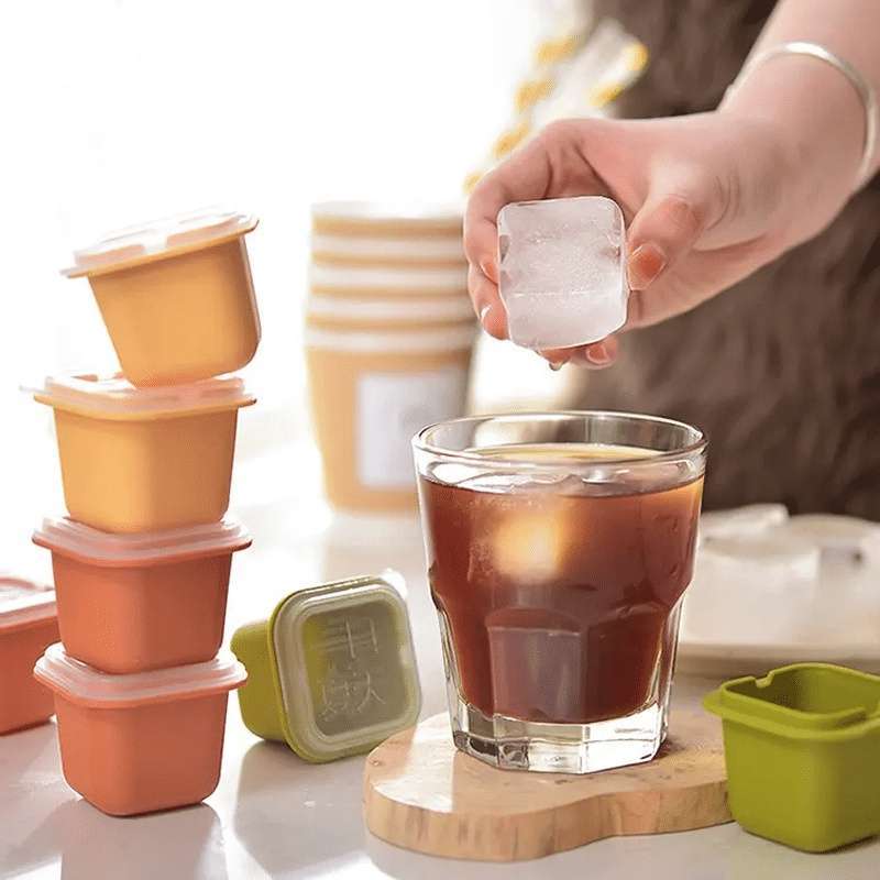 Jual Cetakan Es Batu Jumbo Pakai Tutup Cetakan Jelly Pudding Coklat ...