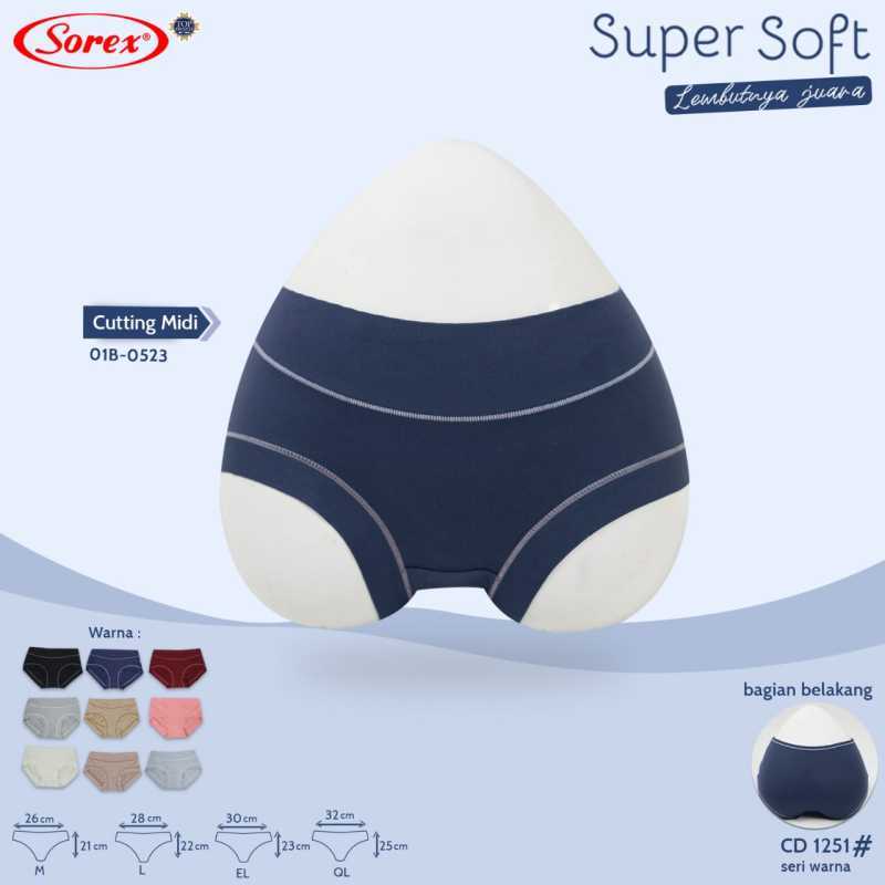 Promo Sorex 1251 Cd Celana Dalam Wanita - Midi Panty Basic Super Soft ...
