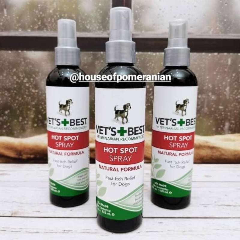 Promo Best Seller vet's best hot spot spray dog puppy 235ml itch relief Diskon 23% di Seller ...