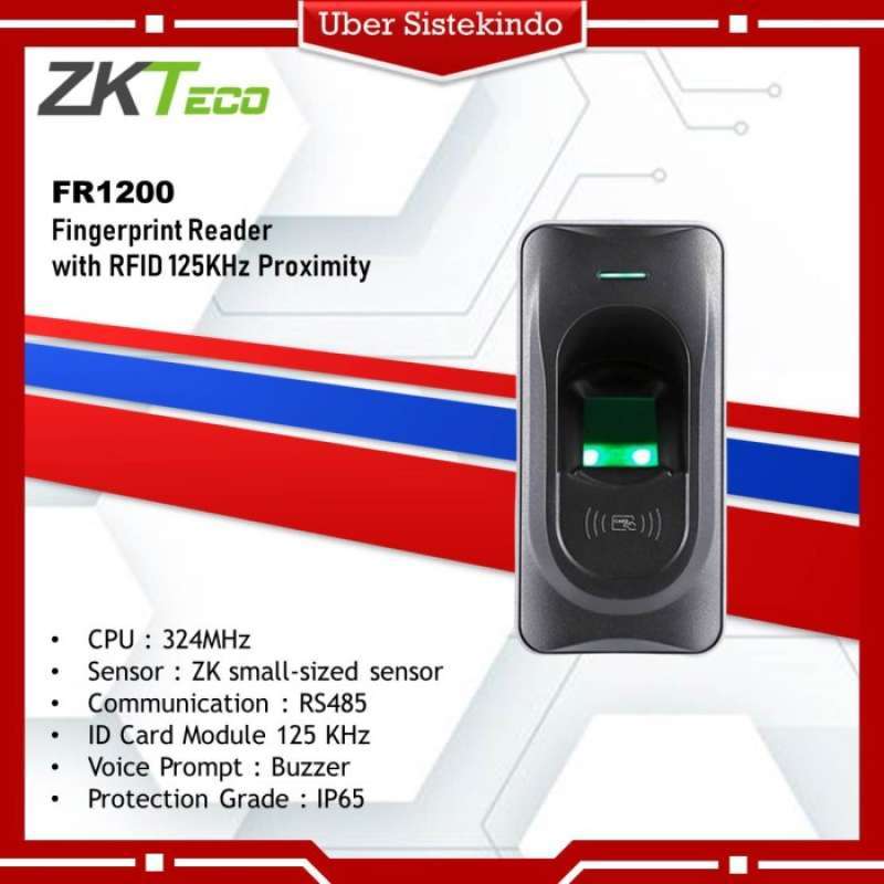Promo Fingerprint Reader Access Control Zkteco Fr1200 Rfid 125Khz Baru Diskon 4% di Seller Kuniy ...