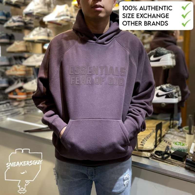 Jual Essentials SS23 Plum Hoodie Fear of God FOG Original di Seller Sneakersguy ID - Kelapa ...