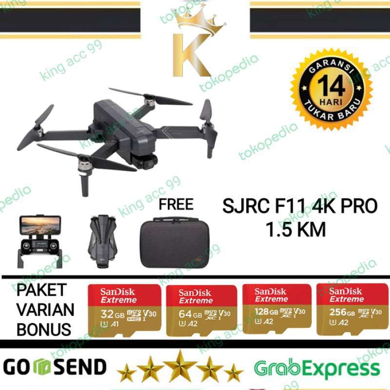 Promo SJRC F11 4K PRO / DRONE SJRC F11 4K PRO 1.5KM / DRONE SJRC 4K PRO ...