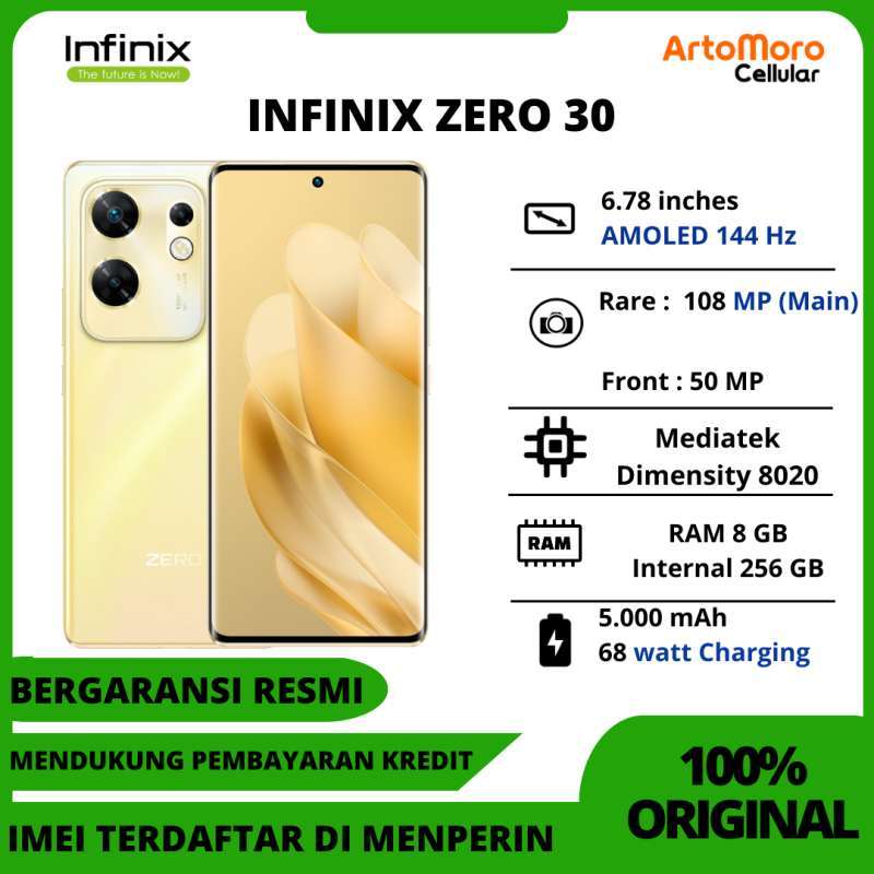 Jual Infinix Zero 30 4G 8GB/256GB - Garansi Resmi 1 Tahun di Seller ...