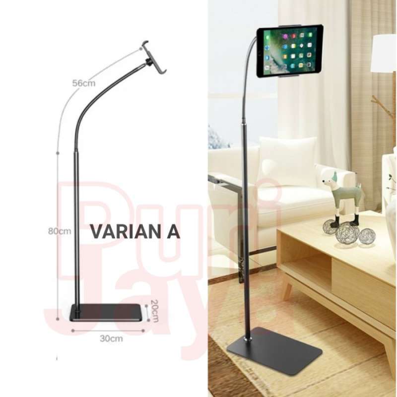 Jual stand tablet phone floor standing holder tiang hp ipad treadmill ...