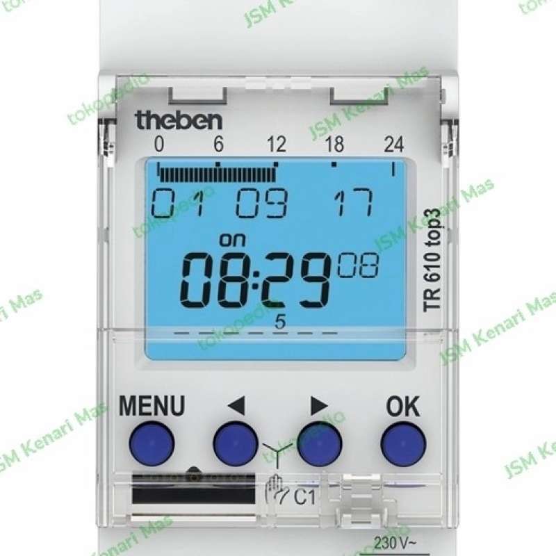 Promo TIMER THEBEN TR610 DIGITAL TIMER SWITCH TR 610 TOP 2 TOP 3 ...
