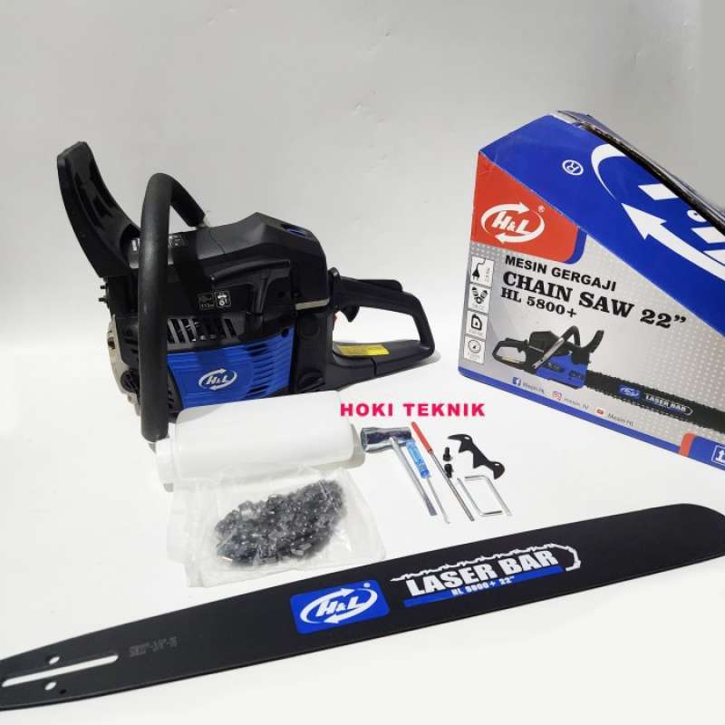 Promo Mesin Chainsaw 22 inch H&L 5800 Gergaji Potong Pohon Kayu Diskon 23% di Seller Rhmd ...