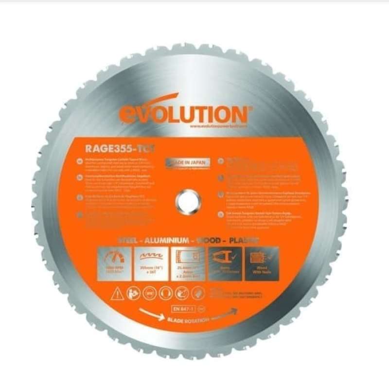 Promo Evolution Circular Saw 355 mm 14 Inch Mata Gergaji Diskon 23% di ...