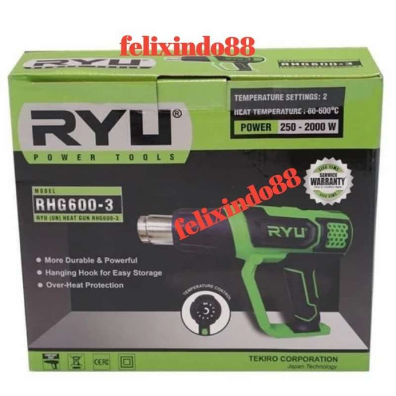 Promo HEAT GUN RYU RHG 600 3 / HOT AIR GUN / PISTOL PEMANAS TEKIRO RYU ...