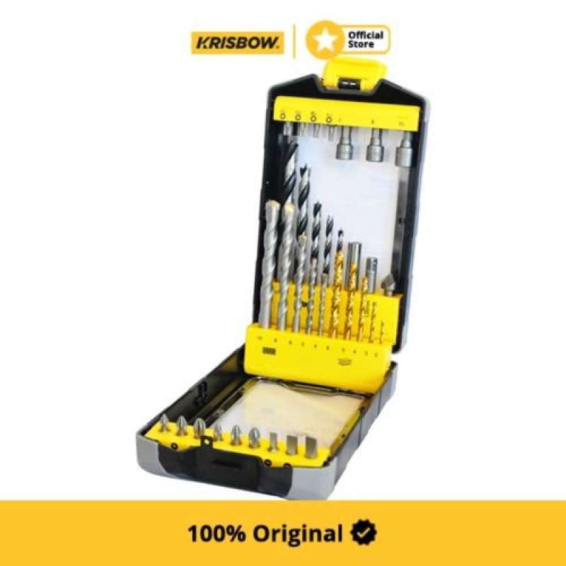 Promo Krisbow Drill Bit Mata Bor Mixed Iradbs34 Set 34 Pcs Diskon 23% ...
