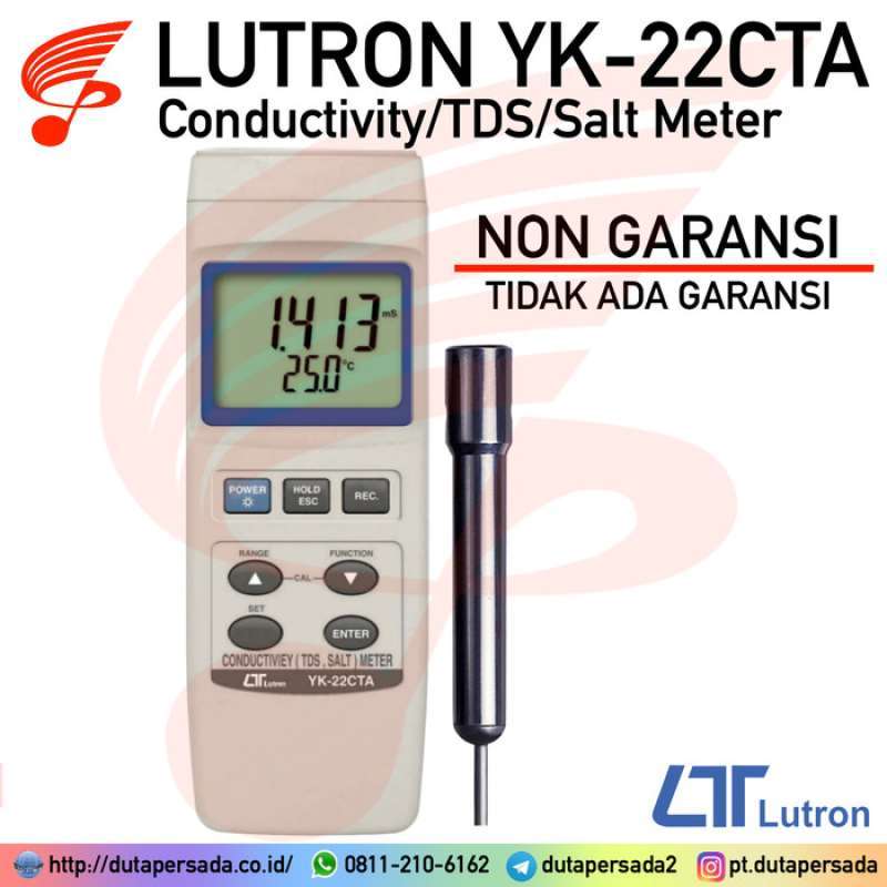 Promo Lutron YK-22CTA Conductivity TDS Salt Meter Diskon 23% di Seller Rhmd - Cengkareng Barat ...