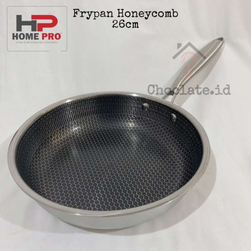 Promo Rapa Home Pro Frypan Wajan Stainless Steel Honeycomb New - 26cm Diskon 40% di Seller Honey ...