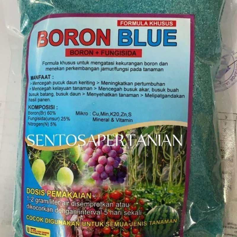 Promo pupuk boron + fungisida BORON BLUE isi 1kg Diskon 33% di Seller ...