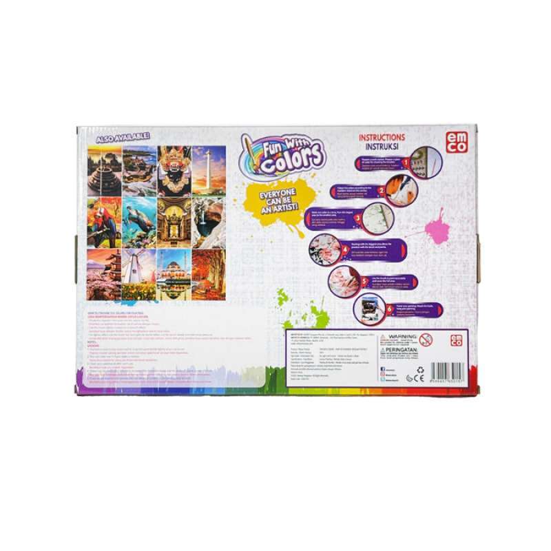 Jual Mainan Emco Fun With Colors Paint By Numbers Medium Cat Air Dan ...