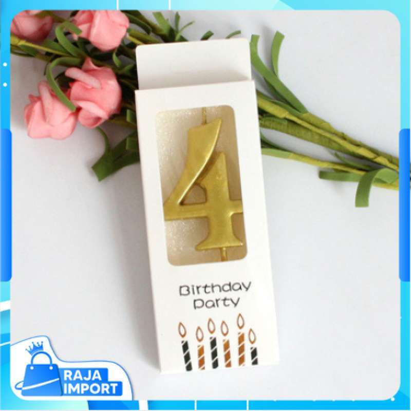 Jual Li5736 Lilin Ulang Tahun Bentuk Angka 0- 9 / Birthday Candle ...